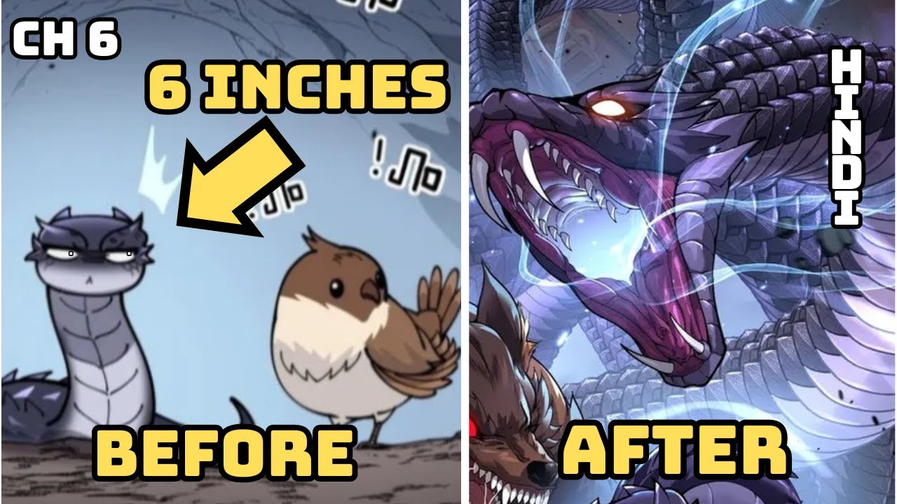 He Gets Reincarnated As A Weak Snake But Evolves By Eating Powerful ...