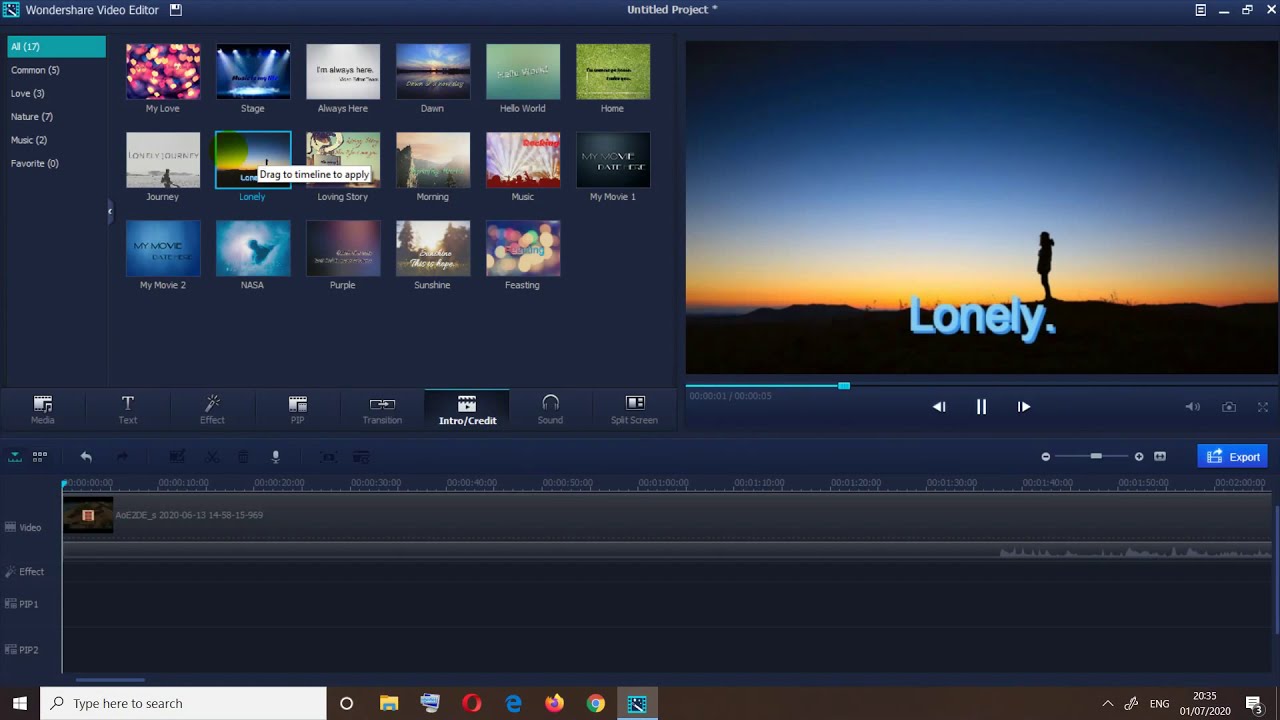 How to Edit and merge Videos, music / Using Wondershare - YouTube