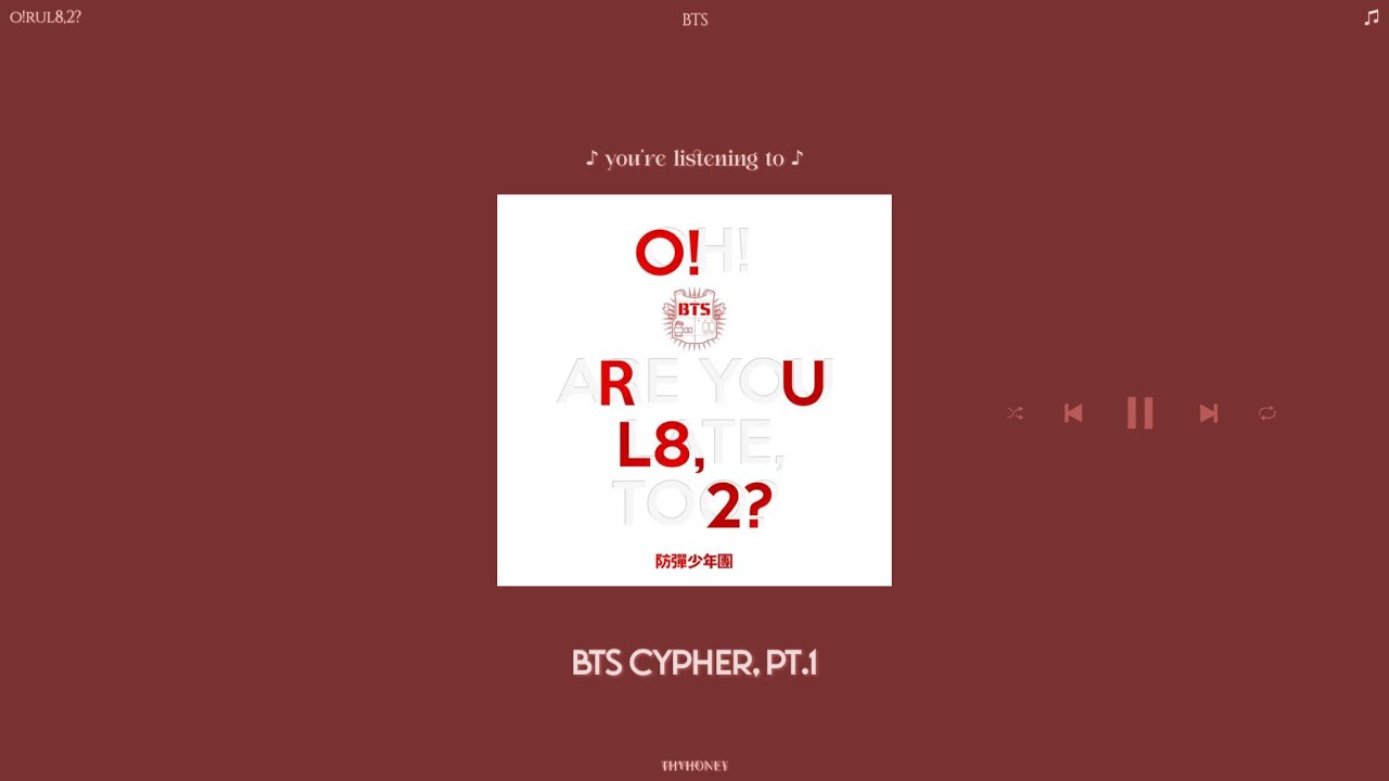 bts - bts cypher, pt.1 (sped up + reverb) - YouTube