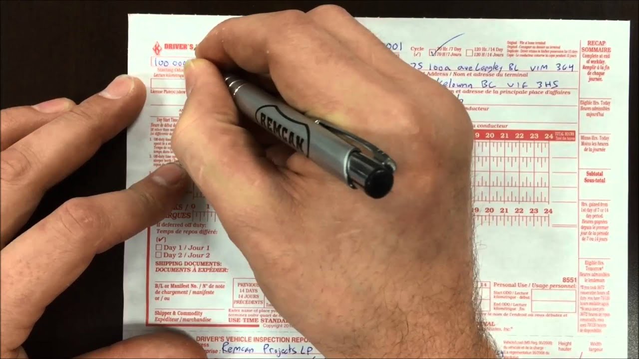 Driver s Daily Log Example Video Final Cut YouTube Driver s Daily Log Example Video Final Cut YouTube