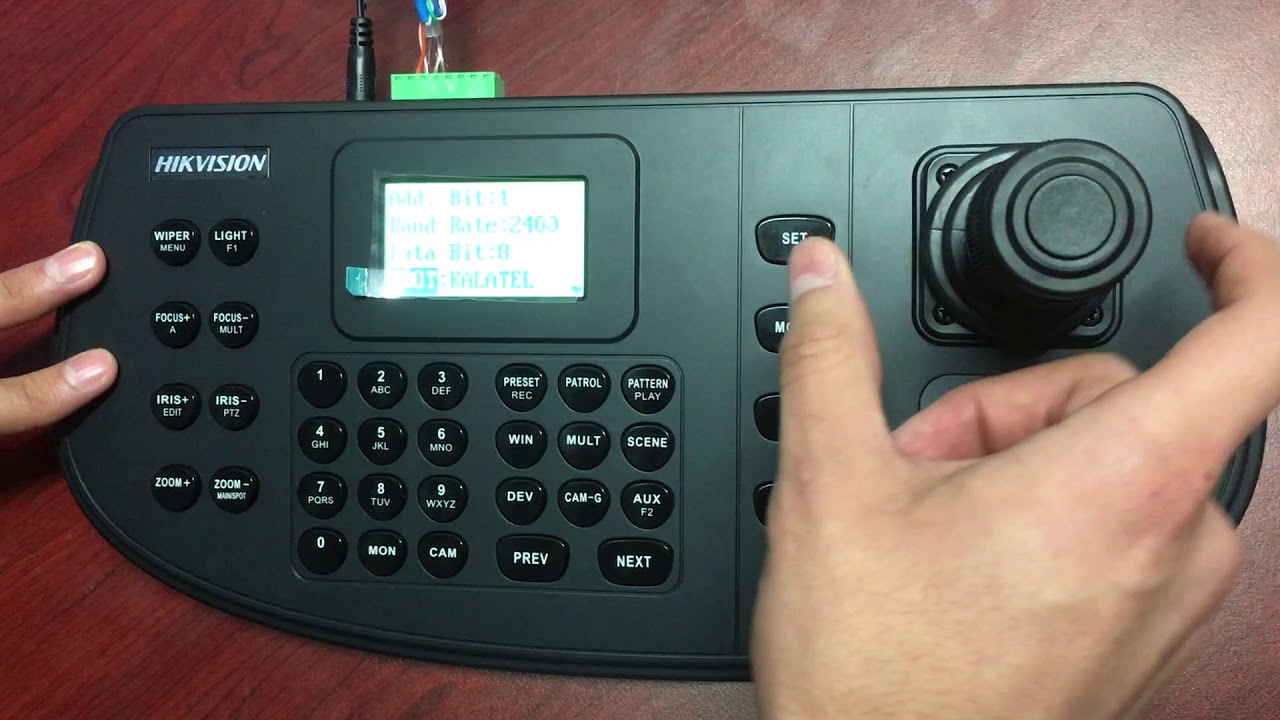 Configuración de Joystick Hikvision Mod. DS1006KI - YouTube