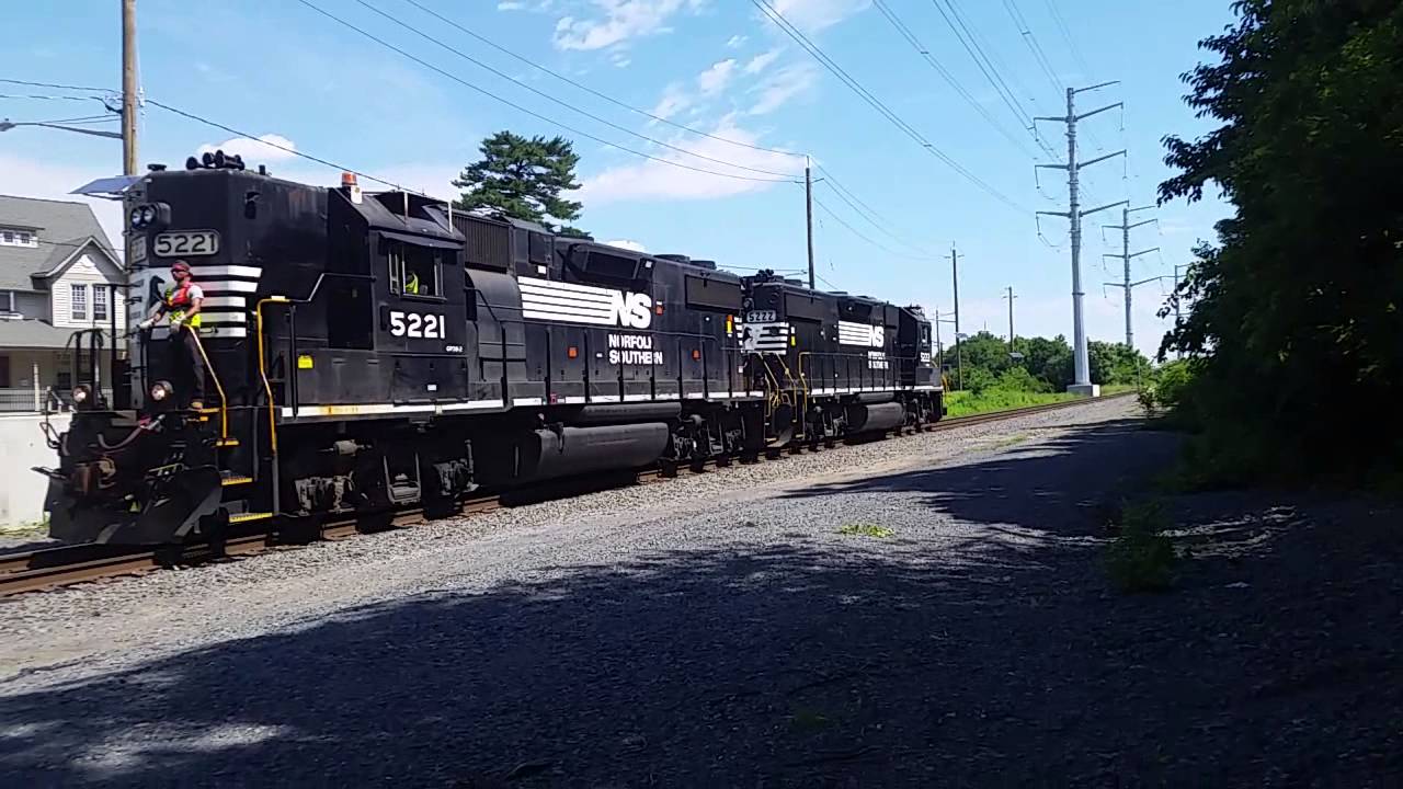 NS 5221 and 5222 through Westville tracking roads - YouTube