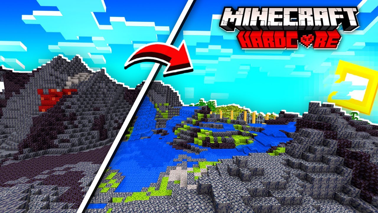 J'ai créé un lac artificiel sur Minecraft Hardcore ! #08 - YouTube