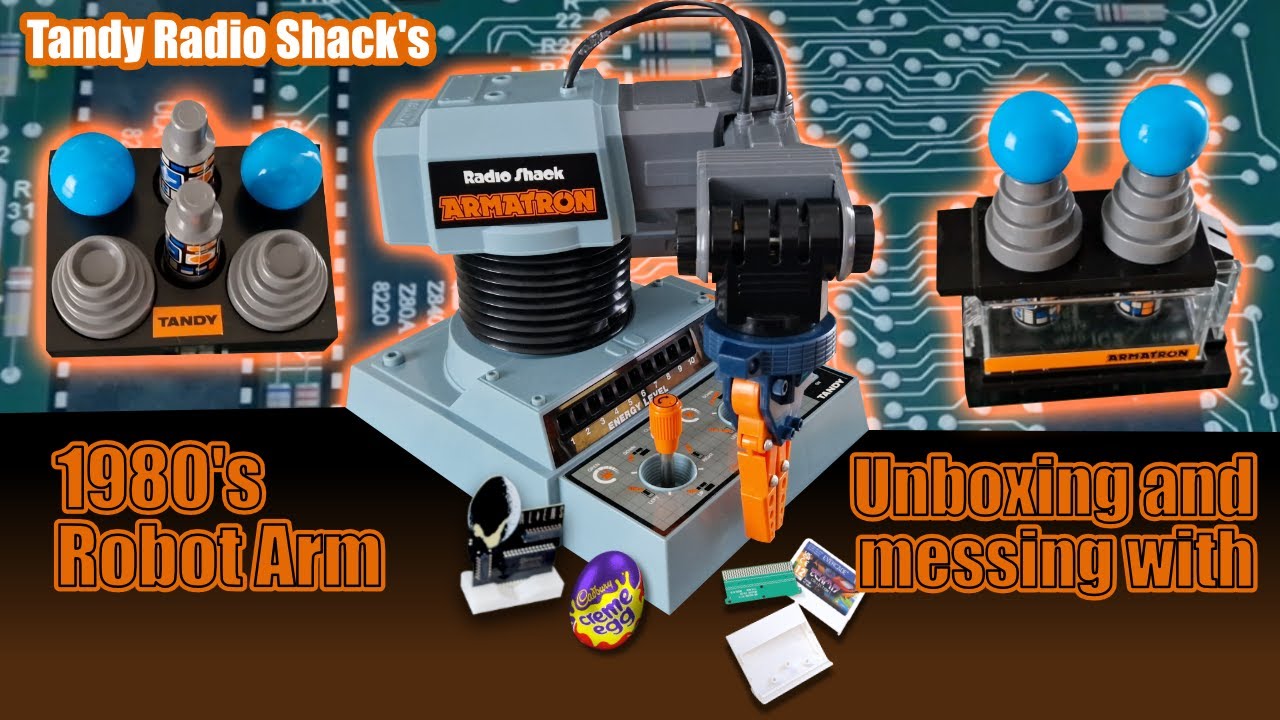 Tandy Radioshack Armatron - Unboxing and testing 1980's Robot Arm - YouTube