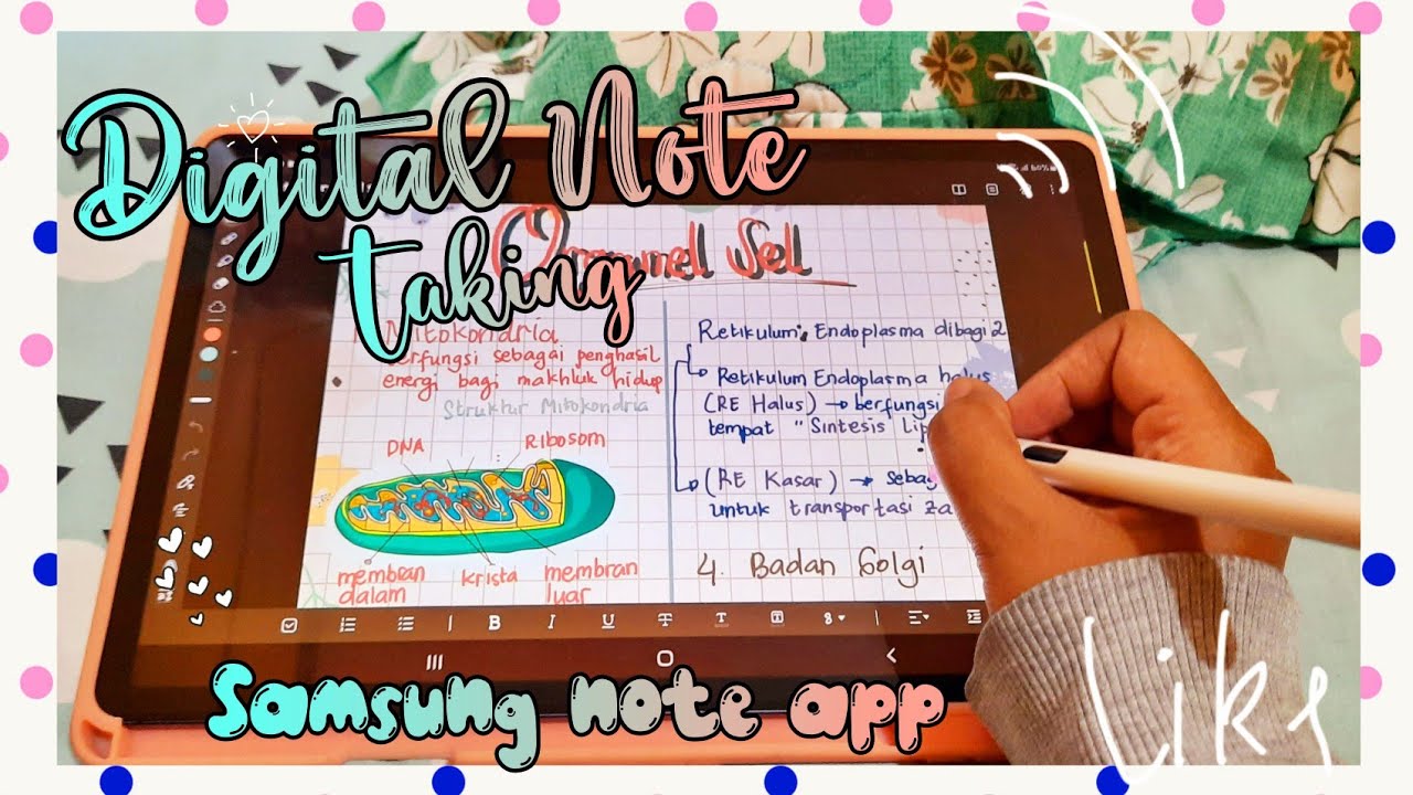 samsung tab s7 FE note taking | how i take my pretty samsung note - YouTube