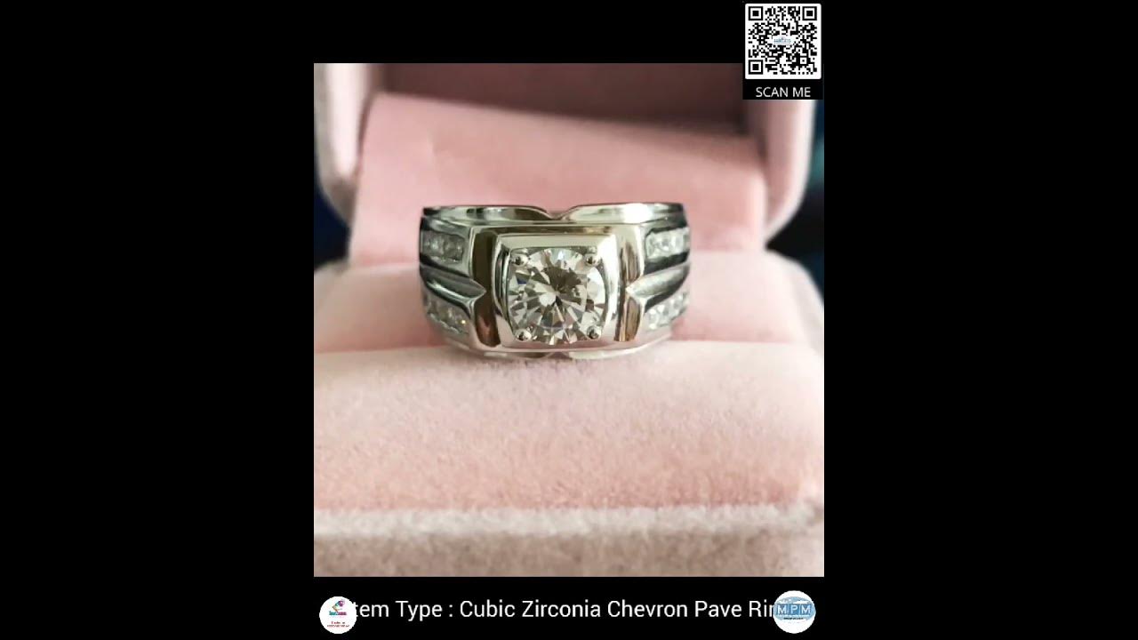 YANHUI Original Natural 925 Silver Rings For Men Sona 1 Carat Diamant - YouTube