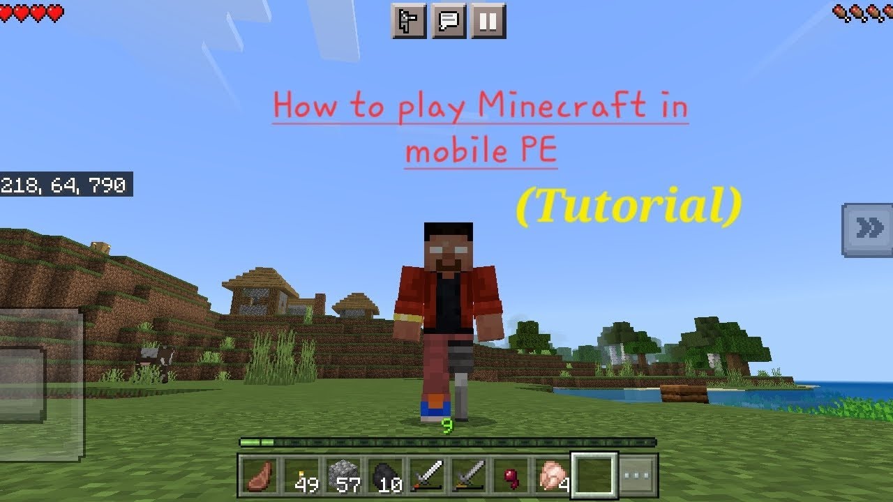 How to play minecraft in mobile - YouTube