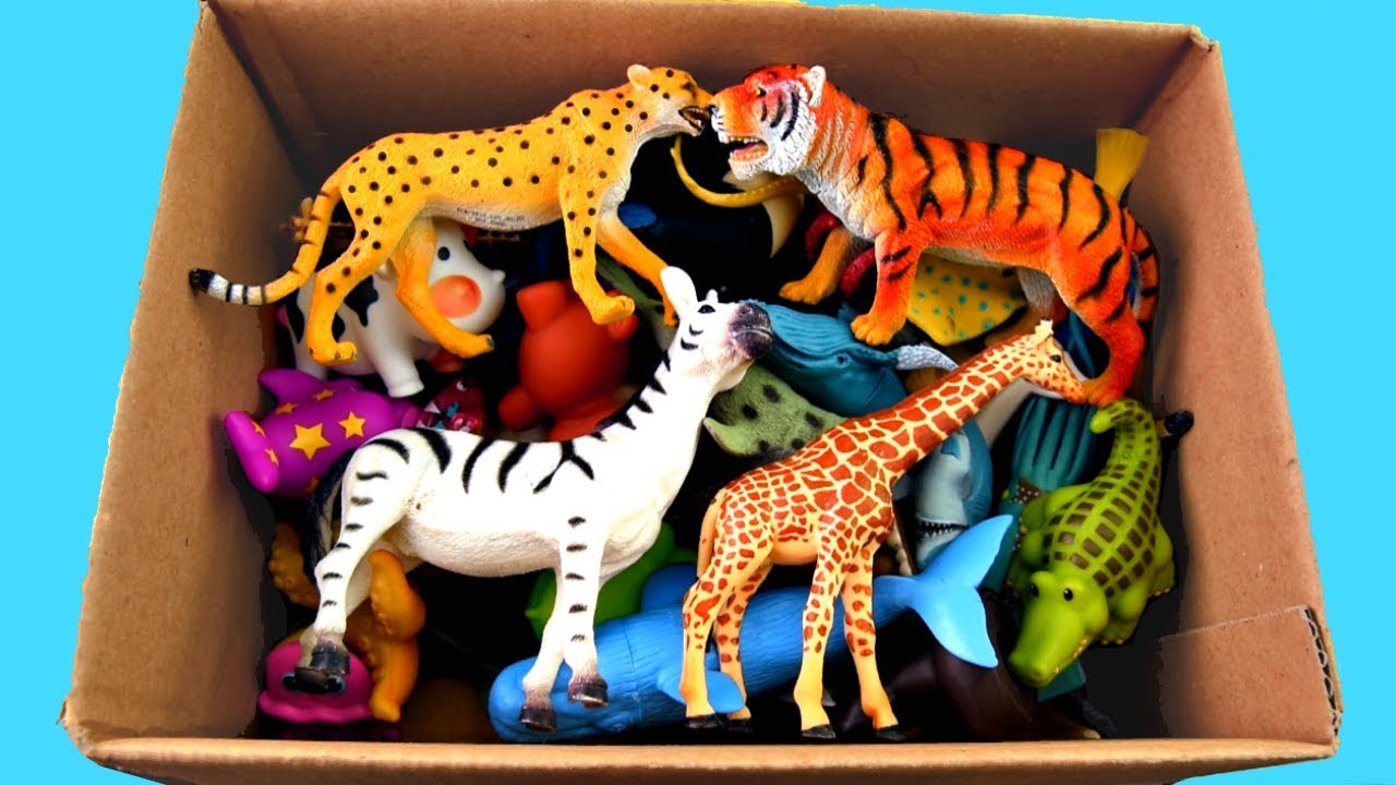 Lots of Zoo Wild Animals/Real Safari Videos And Schleich Toys For ...