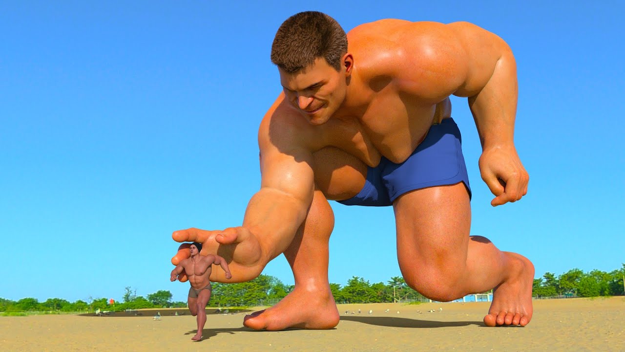 Jack Meet A giant Boyfriend on Beach - YouTube