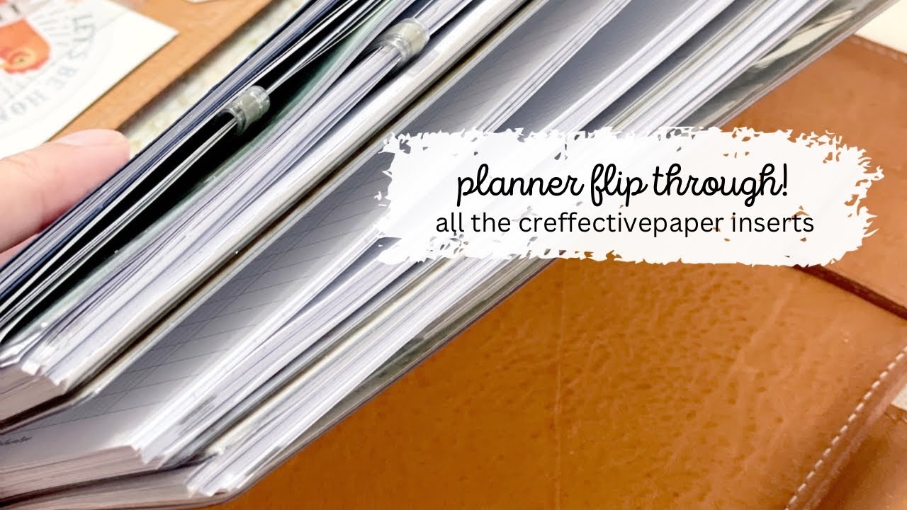 August TN Flip Through | Creffectivepaper - YouTube