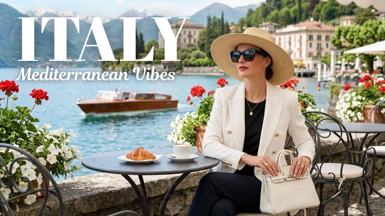 🎶 Italian Vibes & Mediterranean Music 🌅 Dreamy Amalfi Coast & Lake Como ...