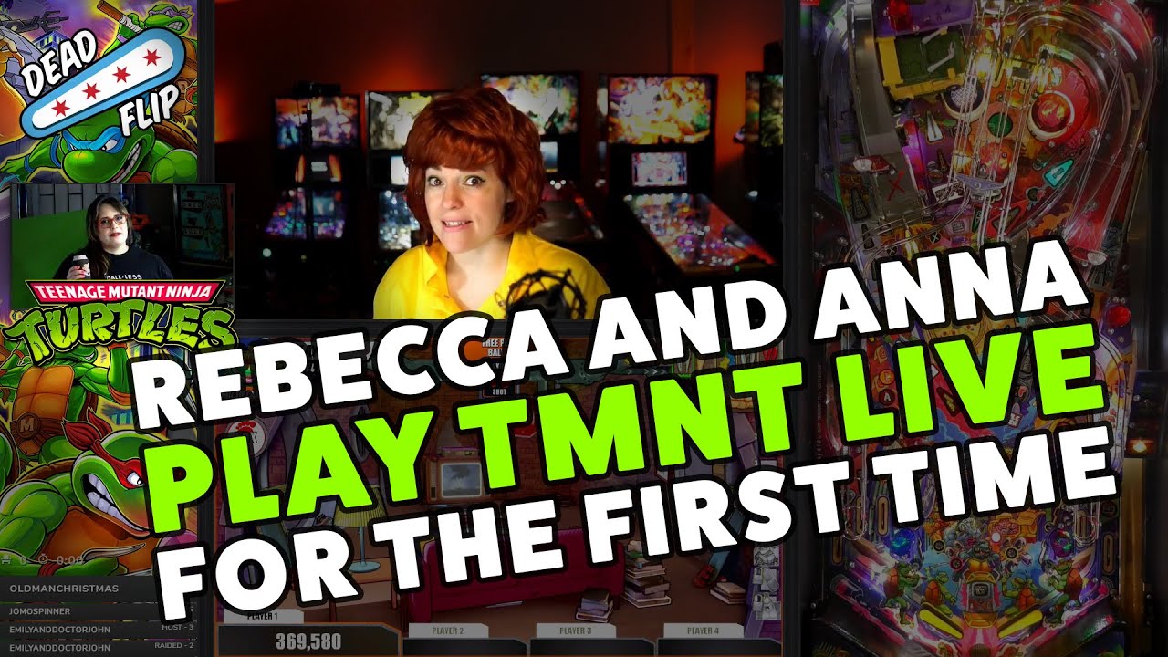 TMNT Pinball gameplay with Rebecca and Anna! - YouTube