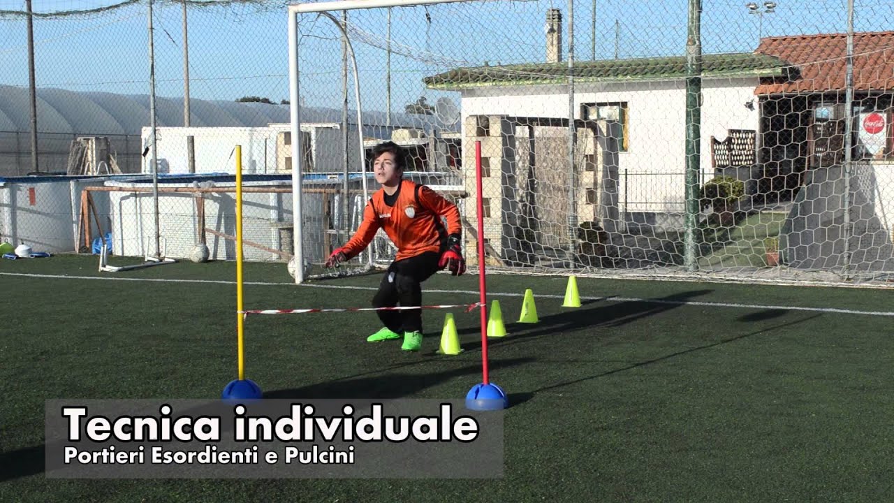 Allenamento portieri Esordienti e Pulcini per tecnica individuale - YouTube