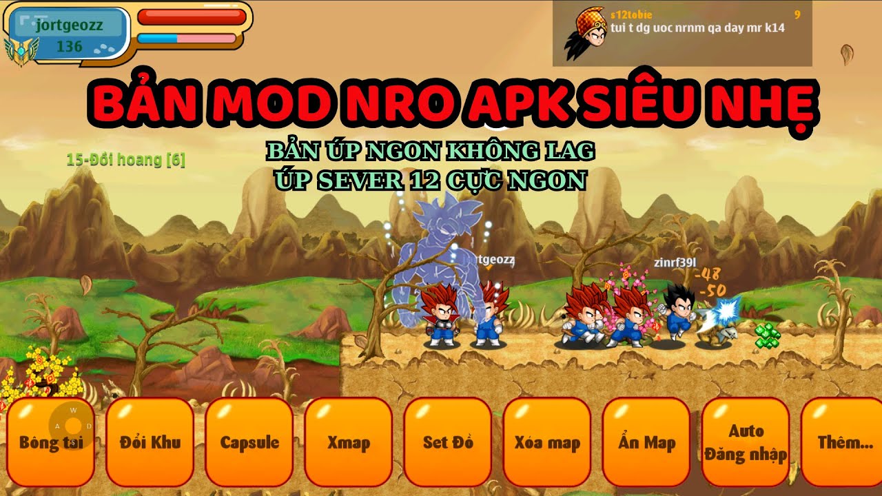 Ngọc Rồng Online - Bản MOD NRO v231 ngon cho ae úp Sever 12 Full Tính ...