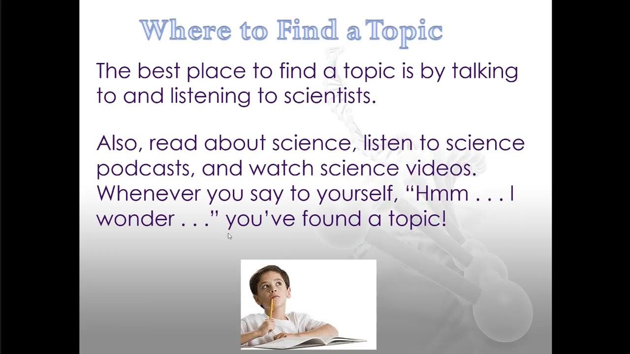 How to Choose a Science Fair Topic - YouTube
