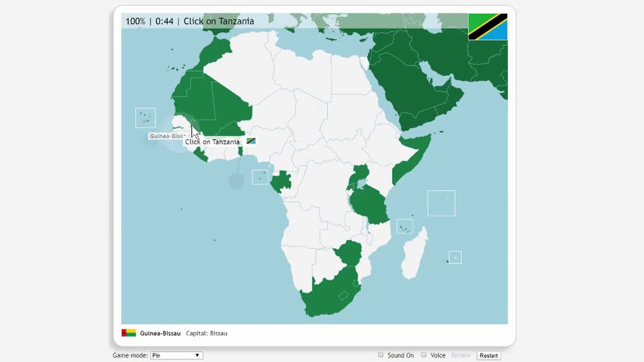 Seterra: Africa: Countries (Pin) 1:06 - YouTube