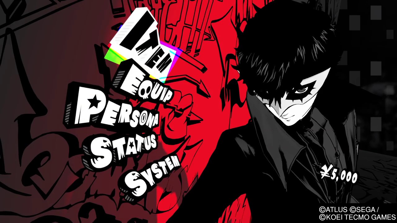 Persona 5 Scramble Menu screen - YouTube