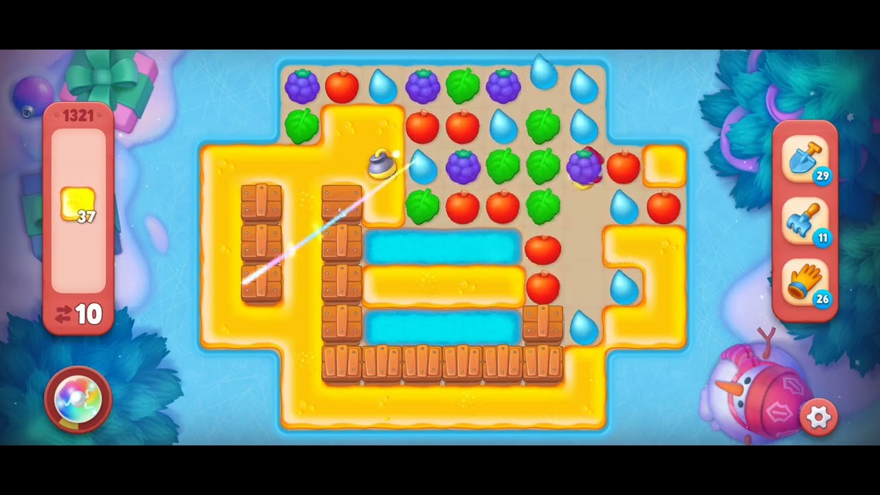 Gardenscapes Level 1321 Walkthrough "No Boosters Used" - YouTube