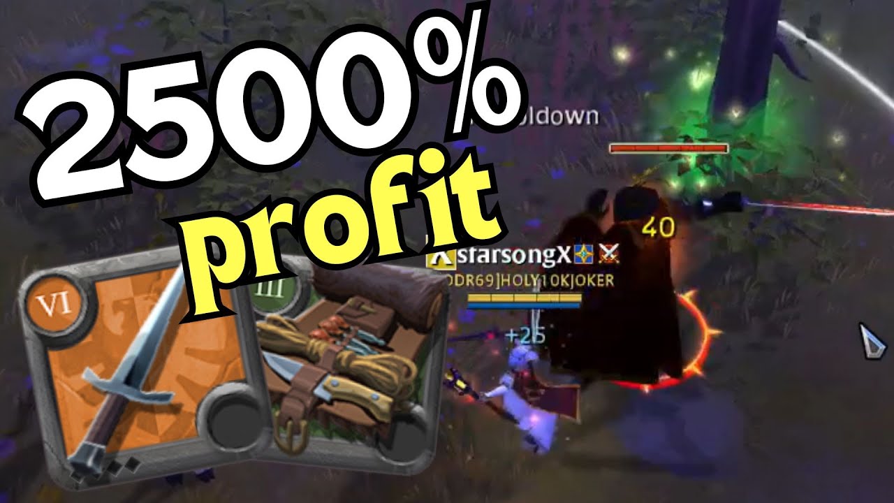 【Albion Online】2500% profit with cheap dagger build! Tracking episode ...