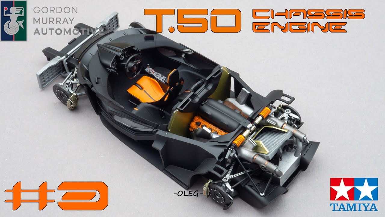 1/24 GMA T50 chassis + engine Tamiya 24364 #3 - YouTube