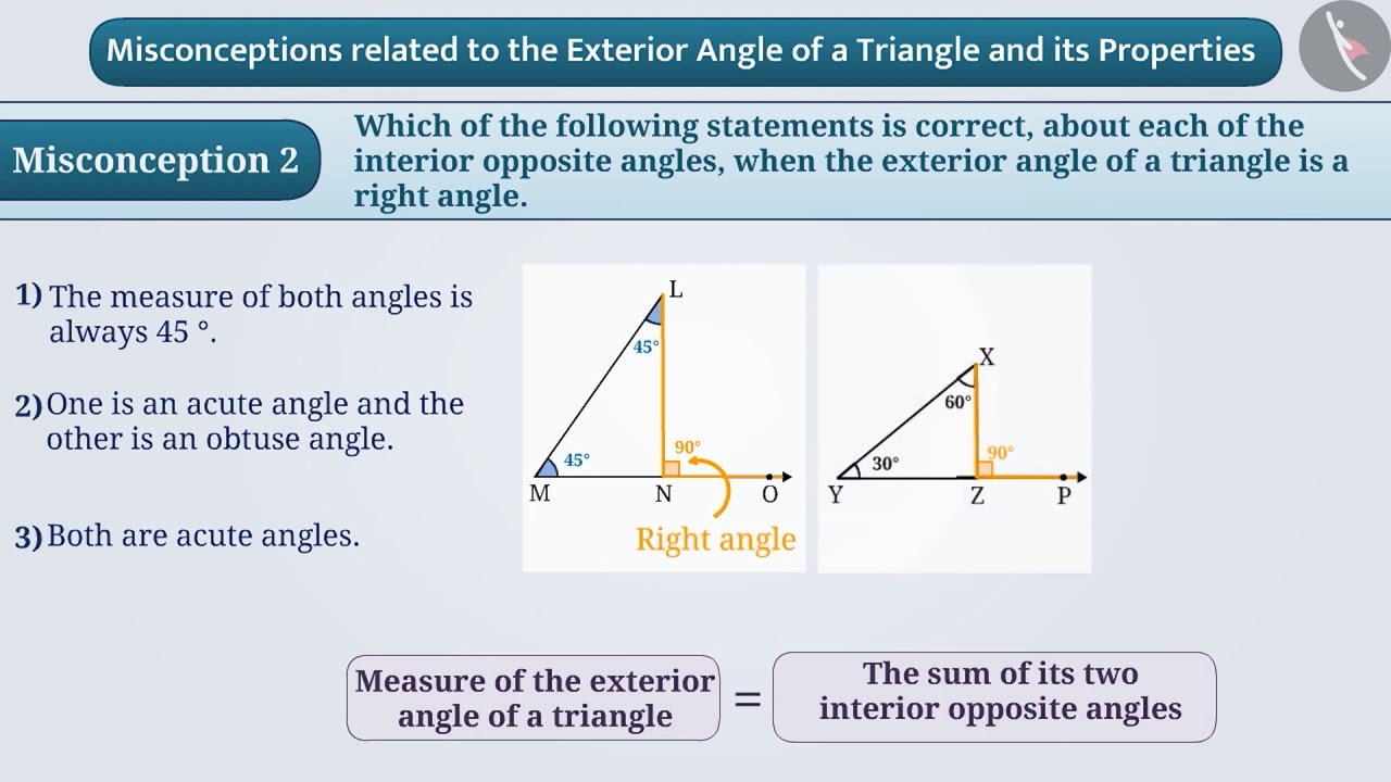 Exterior Angle of a Triangle and its property | Part 3/3 | English ...