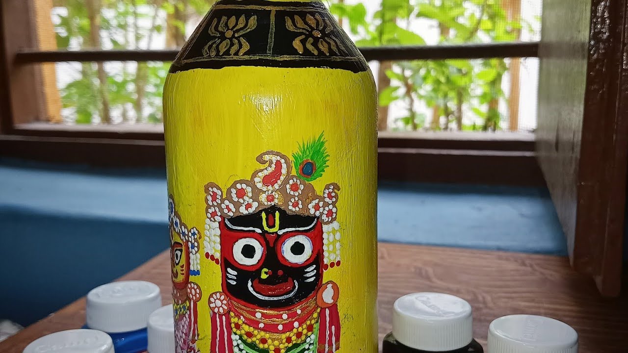 Lord Jagannath Drawing || Bottle art || Rathyatraa special || tutorial ...