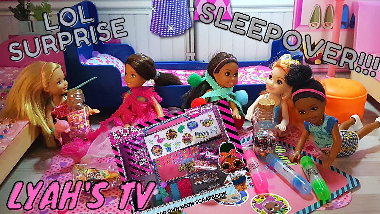LOL Surprise Sleepover Fun - Black Barbie Toddlers! - YouTube