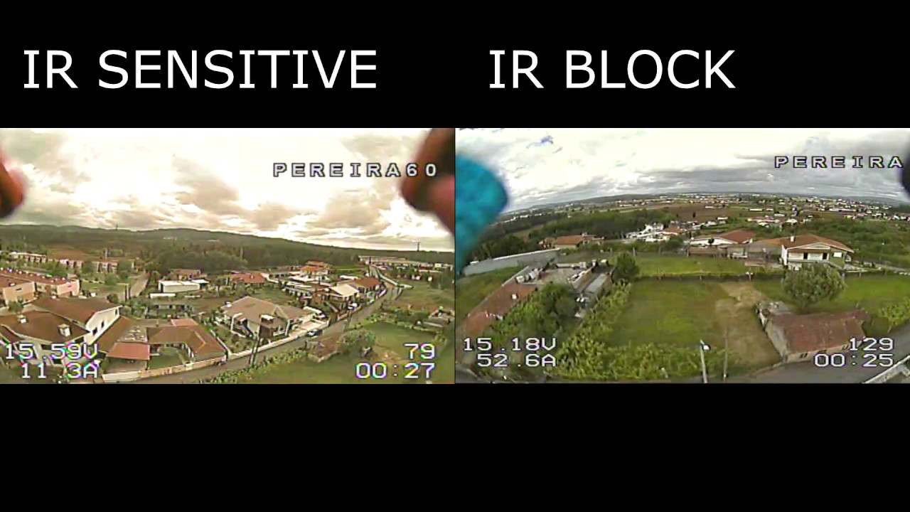 IR Sensitive Vs IR Block - YouTube