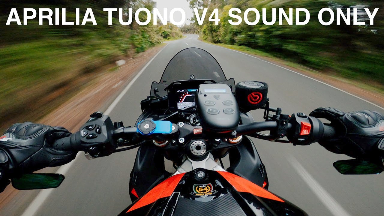 2022 Aprilia Tuono V4 Factory | Engine Sound Only | Akropovic Exhaust ...