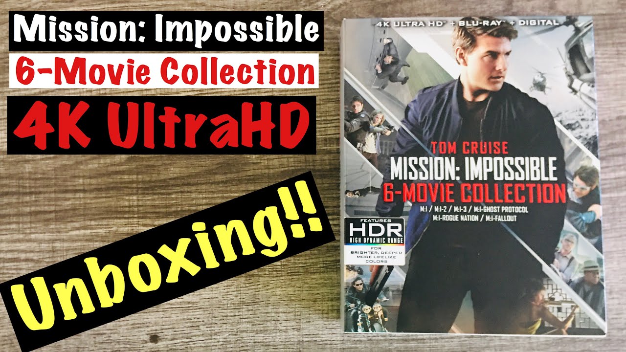 Mission Impossible 6-Movie Collection Box Set 4K UltraHD Blu-Ray ...