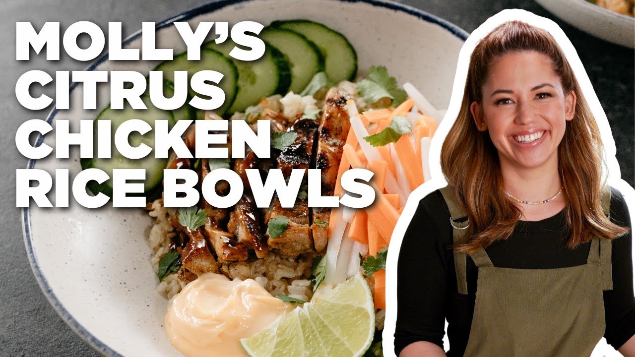 Molly Yeh's Citrus Chicken Rice Bowls | Girl Meets Farm | Food Network ...