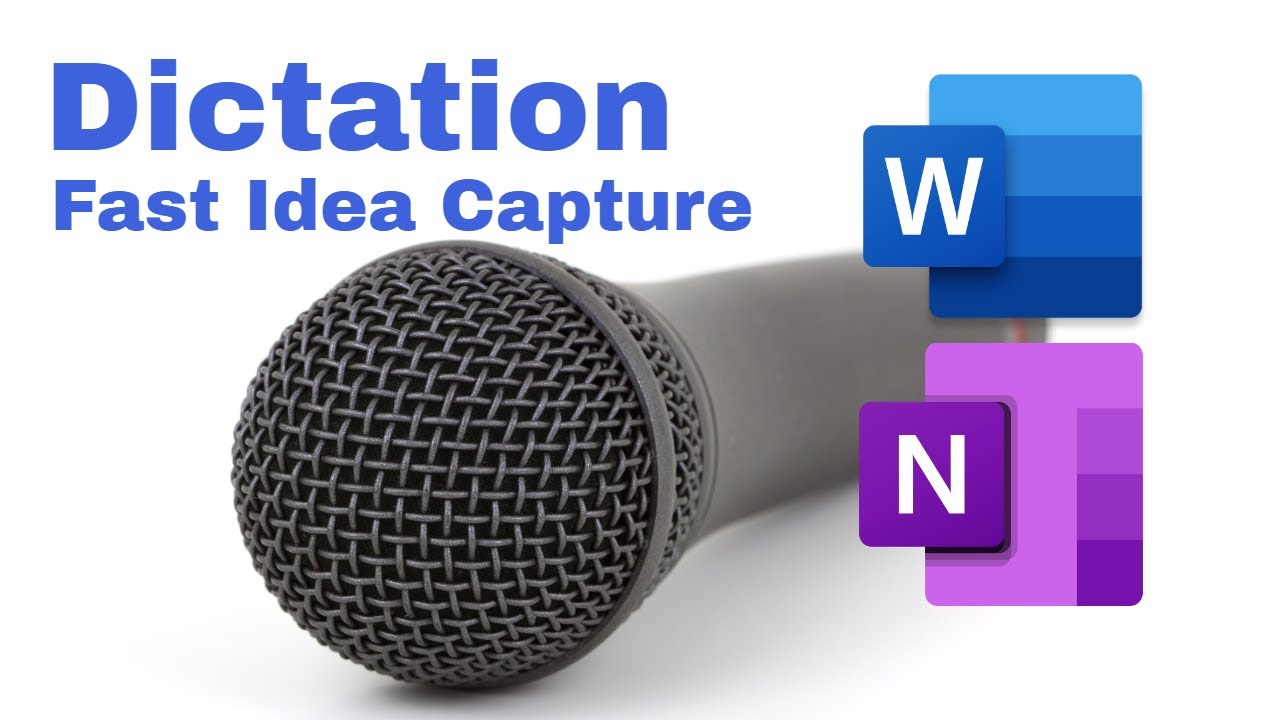 Voice capture with Dictate features in Word and OneNote - YouTube