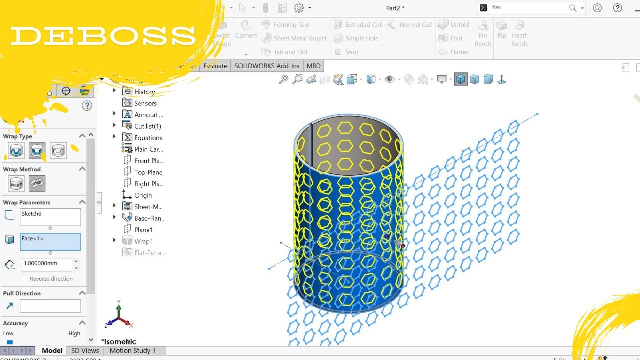Deboss in SolidWorks | SolidWorks Tutorial | 3D CAD - YouTube