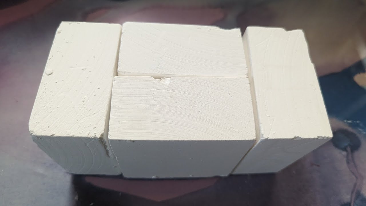 Crushing 4 Cool, Hard Blocks of Easy Grip Chalk - YouTube