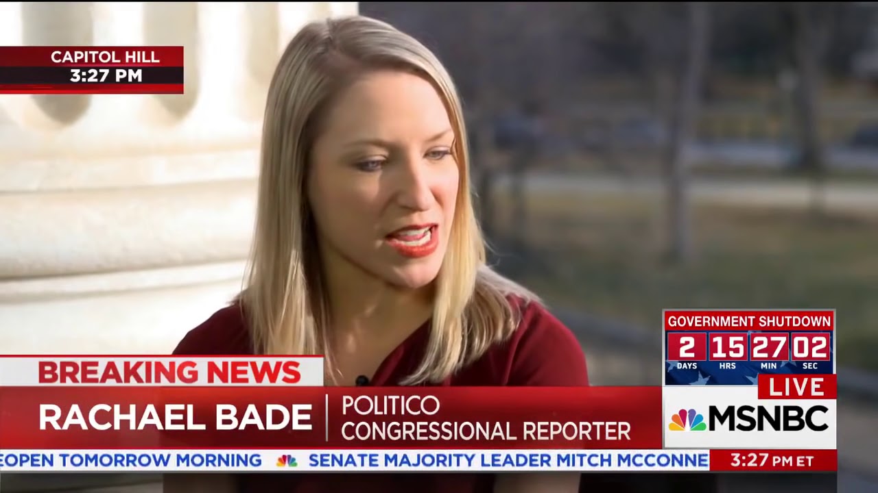 Politico’s Rachael Bade: Democrats Lost Shutdown Fight, Came Out Of It ...