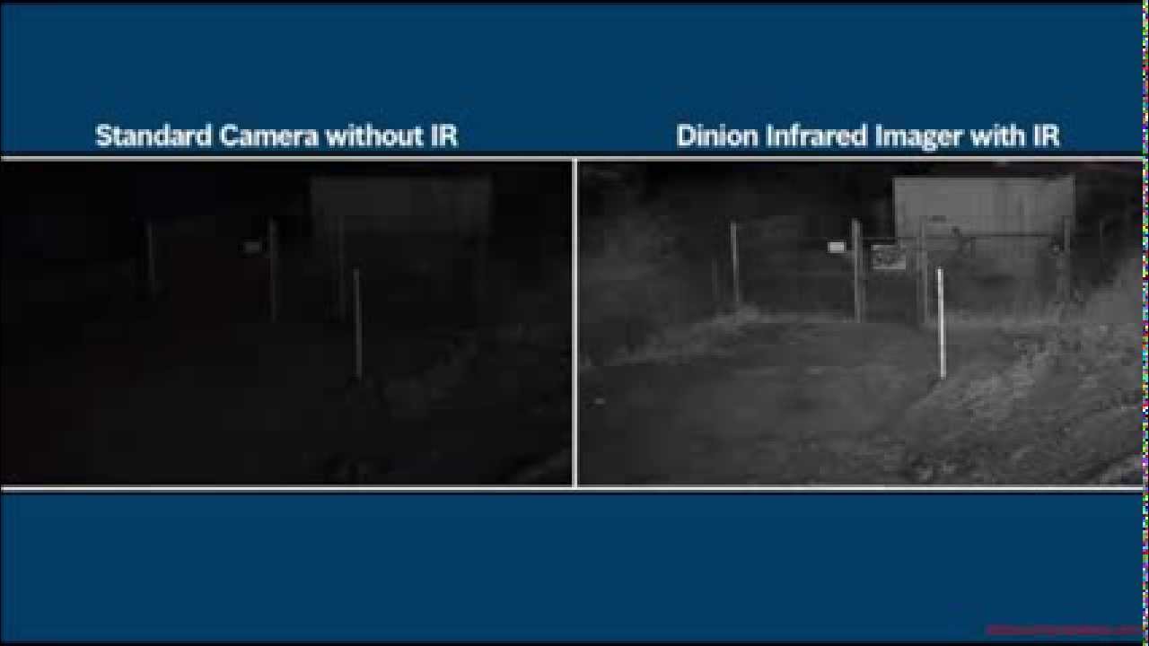 Bosch Dinion Infrared Imager IR Performance - YouTube