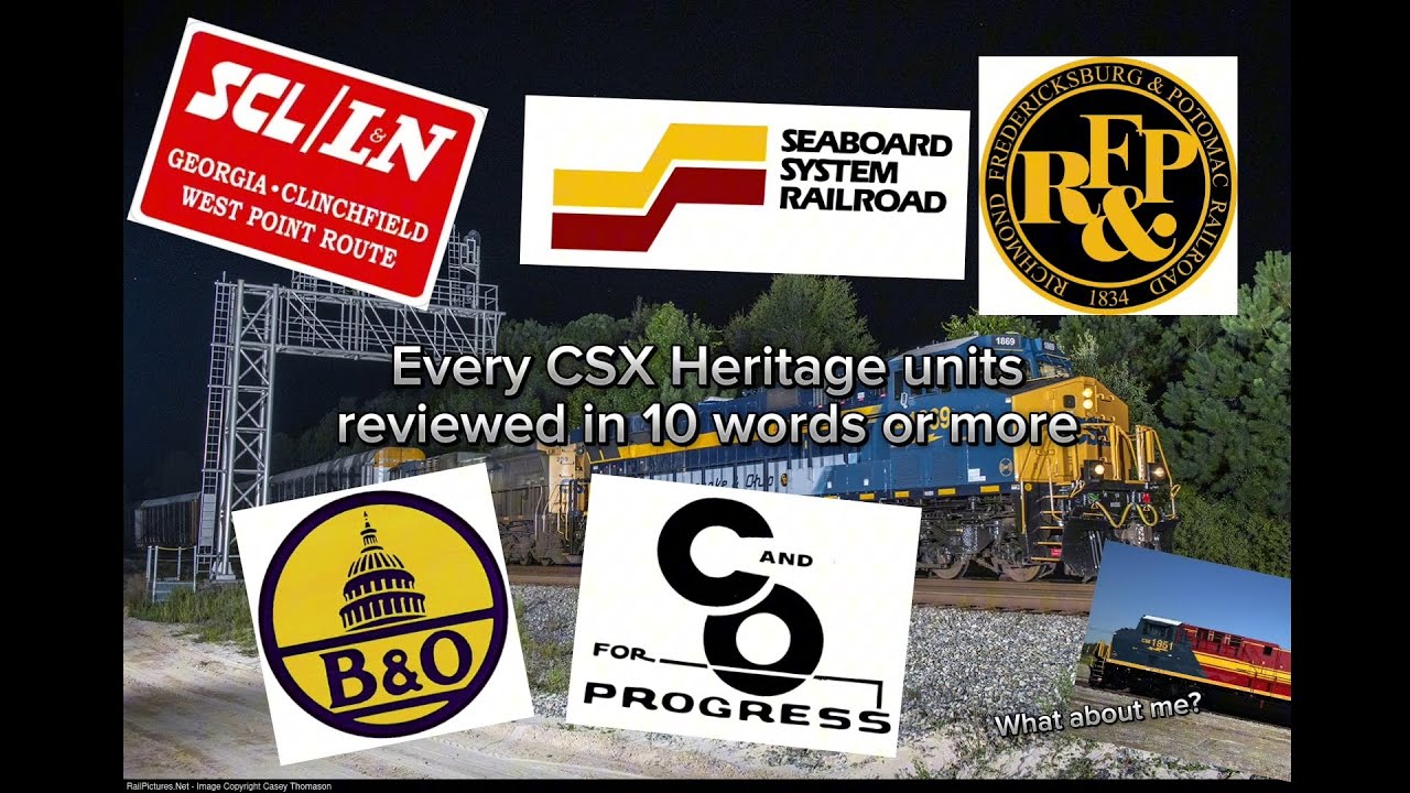 Every CSX Heritage units reviewed in 10 words or more - YouTube