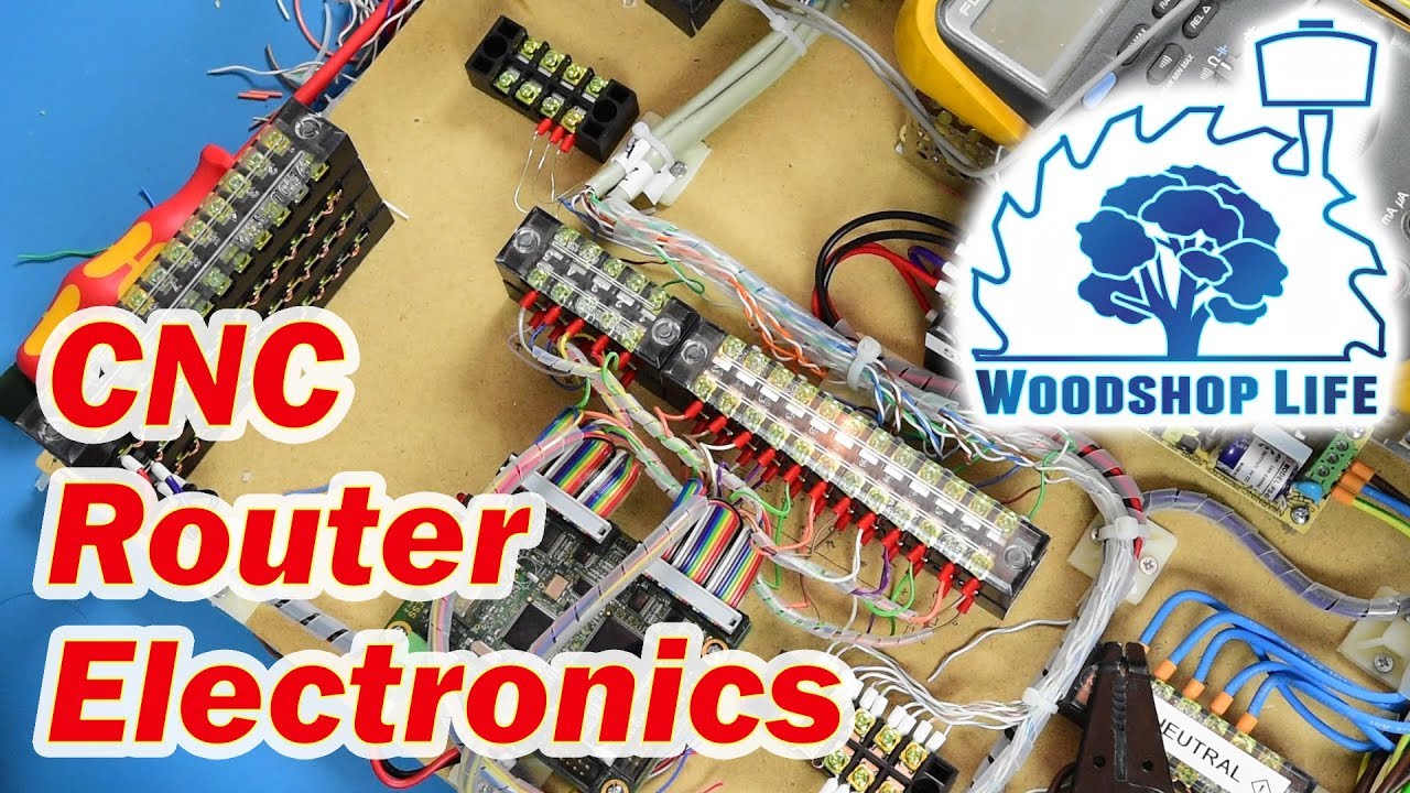 Wiring up CNC Router Electronics The Woodshop Life - YouTube