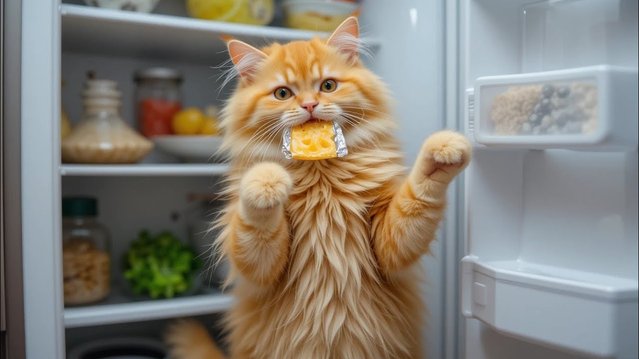 Fluffy Yellow Cat’s Cozy Day | Watch His Cute Routine - YouTube