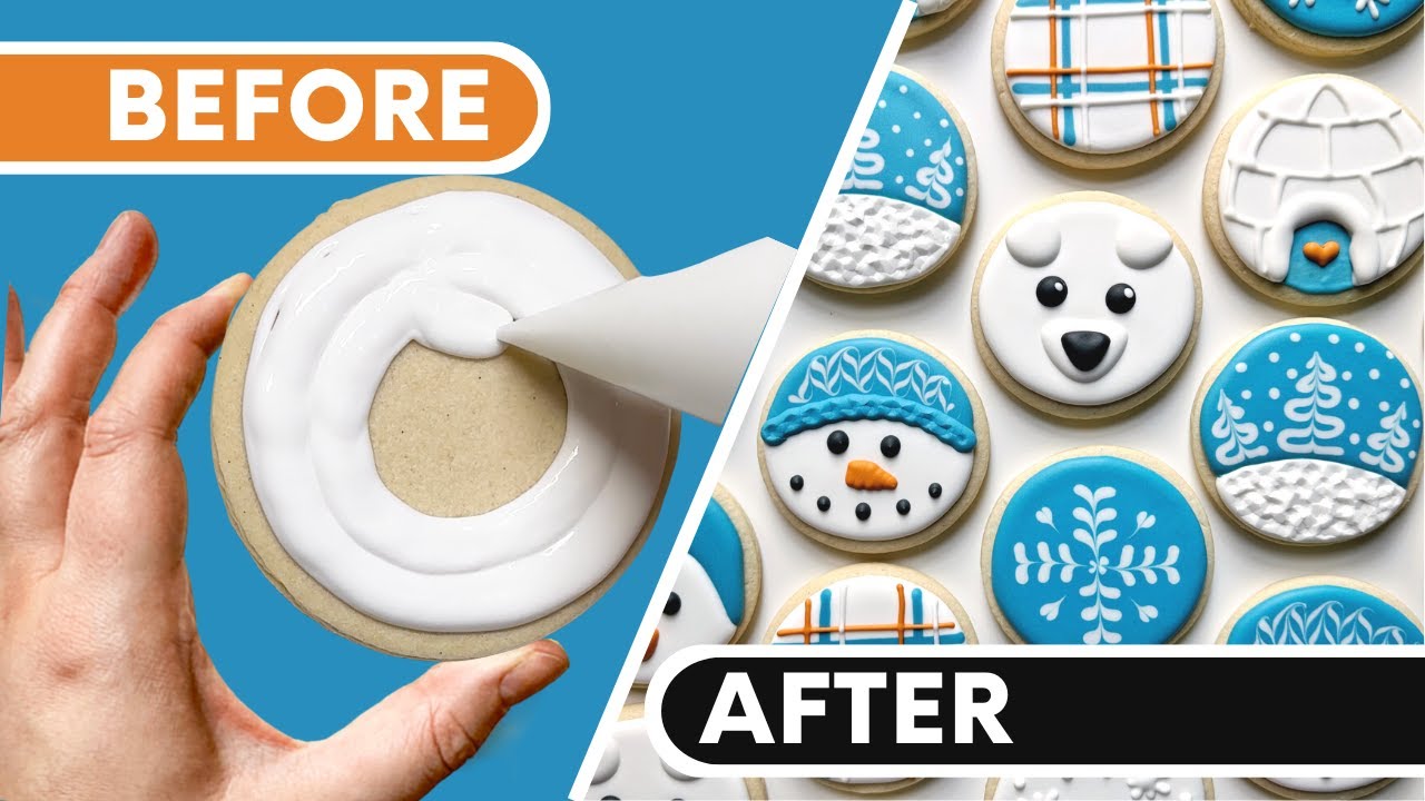 Easy Winter Cookie Decorating with a CIRCLE ~ Snowman, Penguin, Polar ...