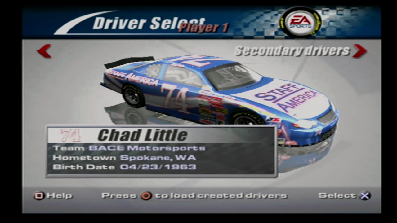 NASCAR Thunder 2002 - Chad Little @ North Carolina - YouTube