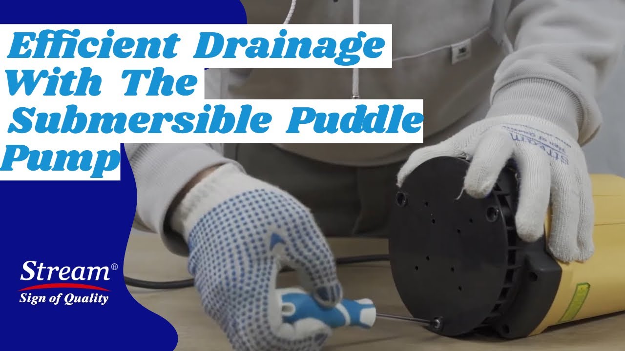 Efficient Drainage with the Submersible Puddle Pump - YouTube