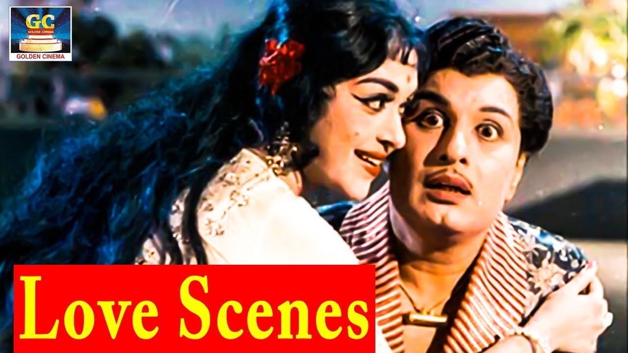 கண்களை கொள்ளைக்கொள்ளும் MGR - சரோஜாதேவி காதல் காட்சிகள்...அருமையான ...