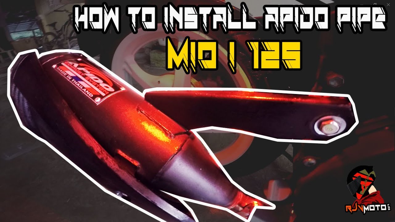 HOW TO INSTALL APIDO PIPE MIO I 125 | VLOG. 38 - YouTube