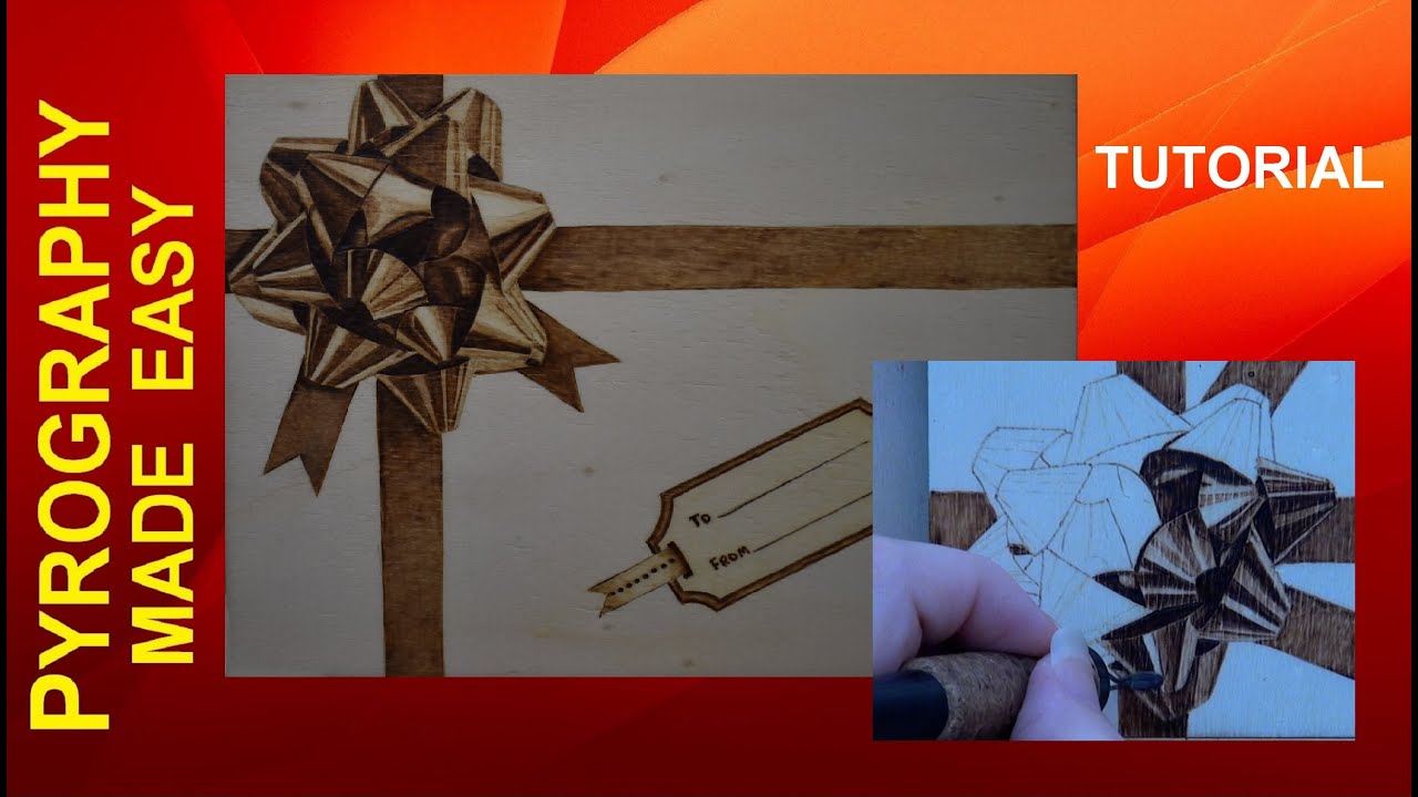 Wood Burning - Wrapped Up Christmas - pyrography tutorial - YouTube