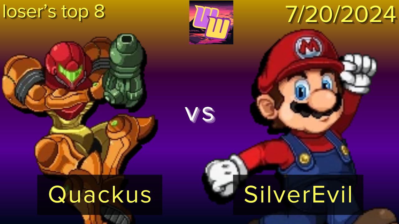 Quackus (Samus) vs. SilverEvil (Mario) - Loser's Top 8 - Waluigiware ...