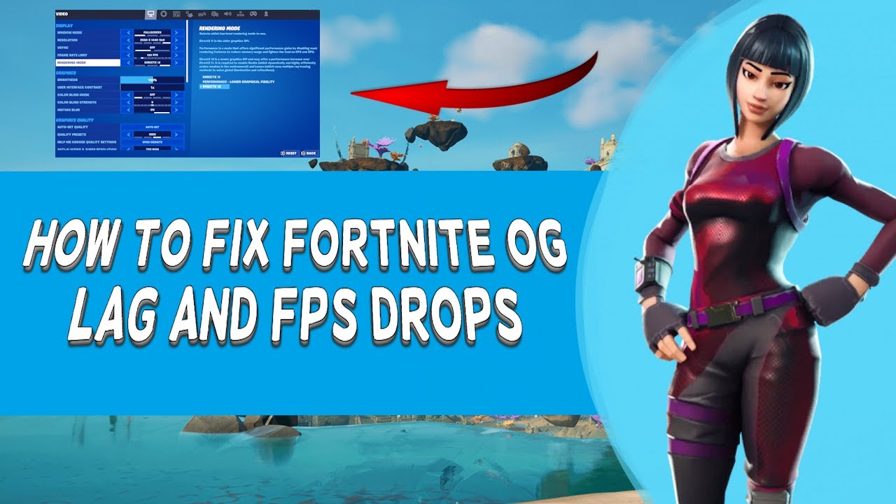 How To Fix Fortnite OG Lag And FPS Drops | Tutorial - YouTube