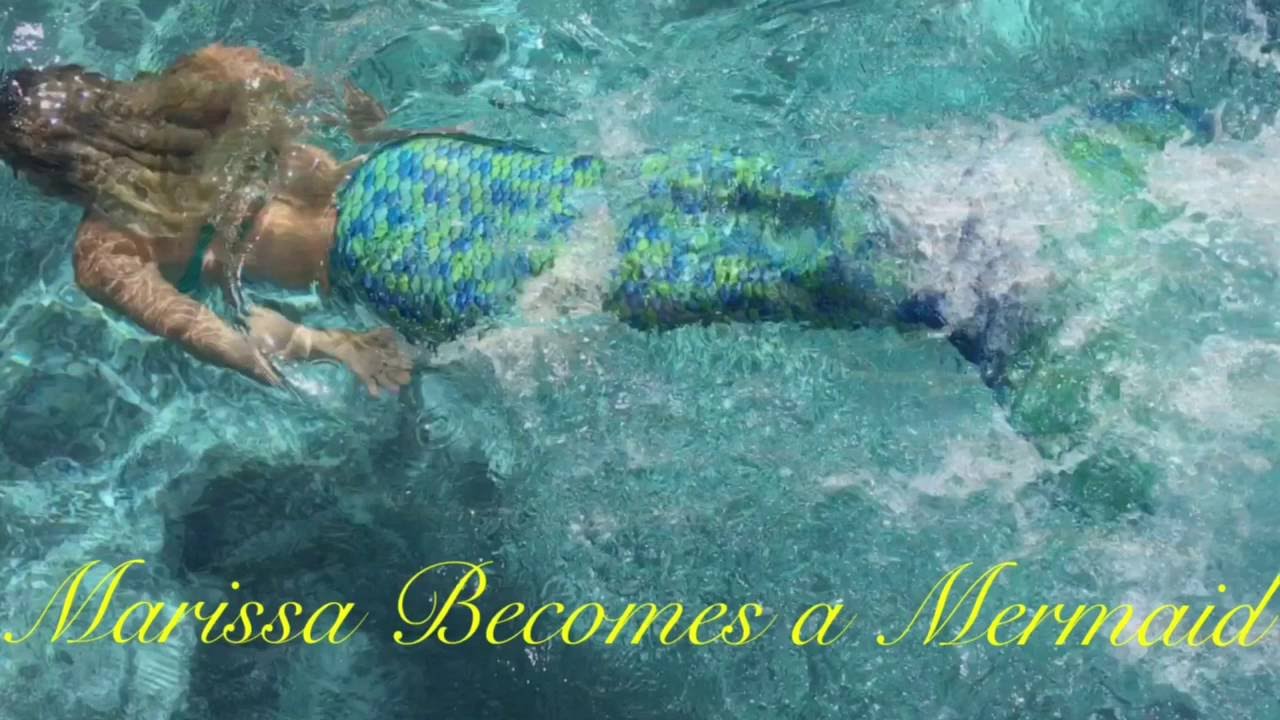 Mermaid Swimming in Pool | Fin Fun Mermaid Tail - YouTube