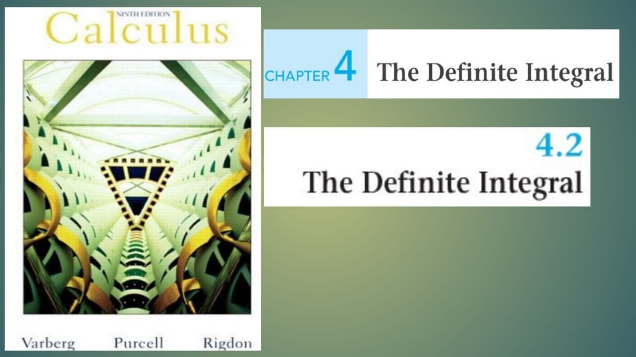 4.2 The Definite Integral - YouTube