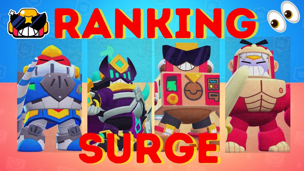 Worst to Best SURGE skin in brawl Stars - YouTube